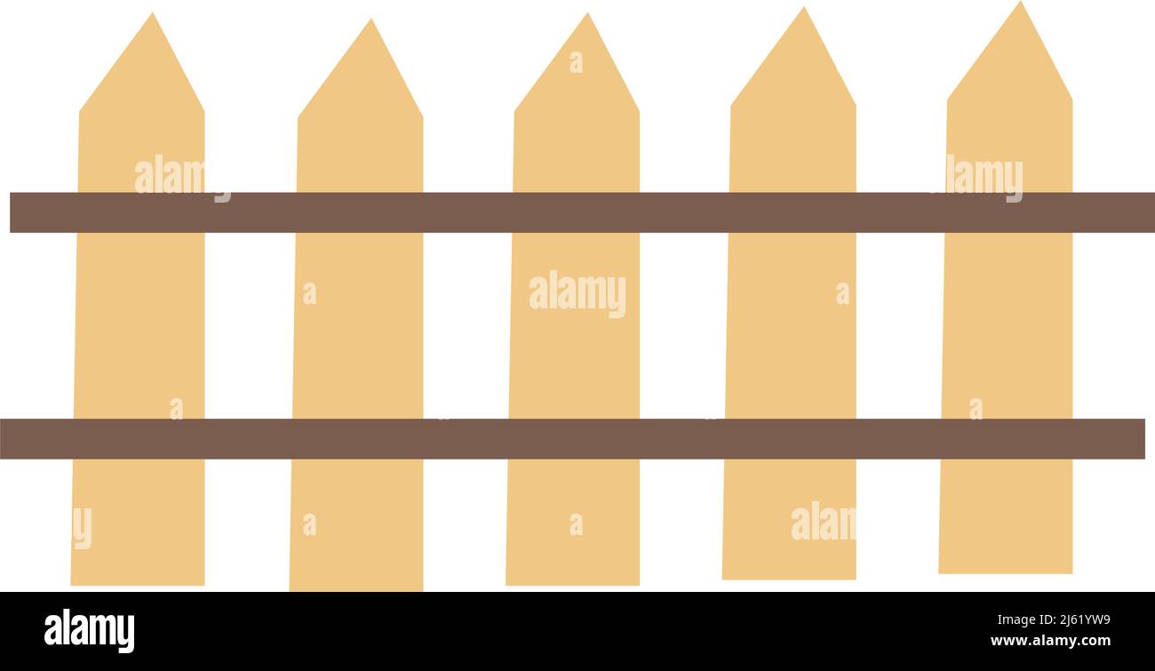 Rustic wooden railing Stock Vector Images - Alamy