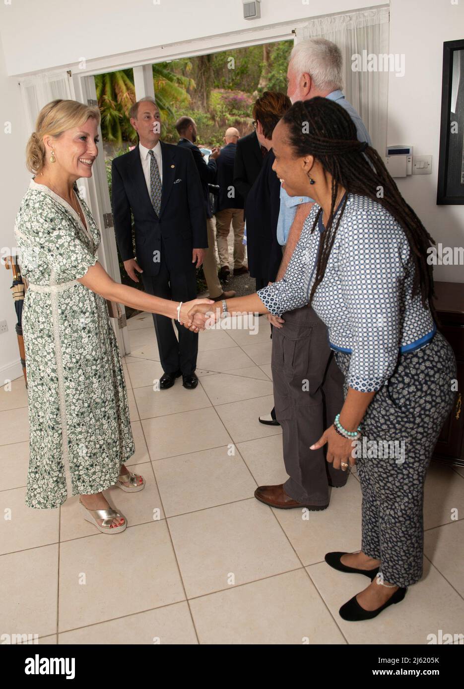 The Earl and the Countess of Wessex meet staff of the British High ...