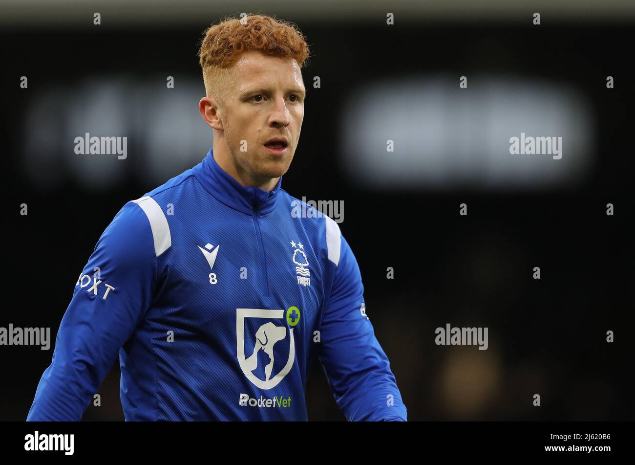 London, England, 26th April 2022. Jack Colback of Nottingham Forest ...
