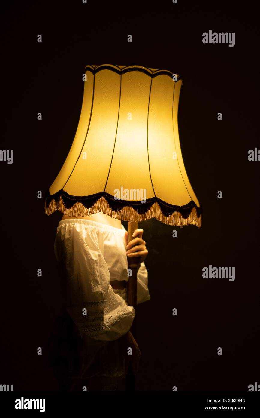 Lamp dark room hi-res stock photography and images - Alamy