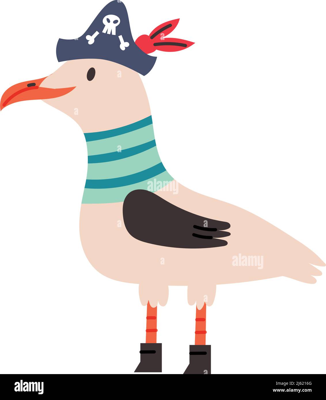 Gull standing Cut Out Stock Images & Pictures - Alamy