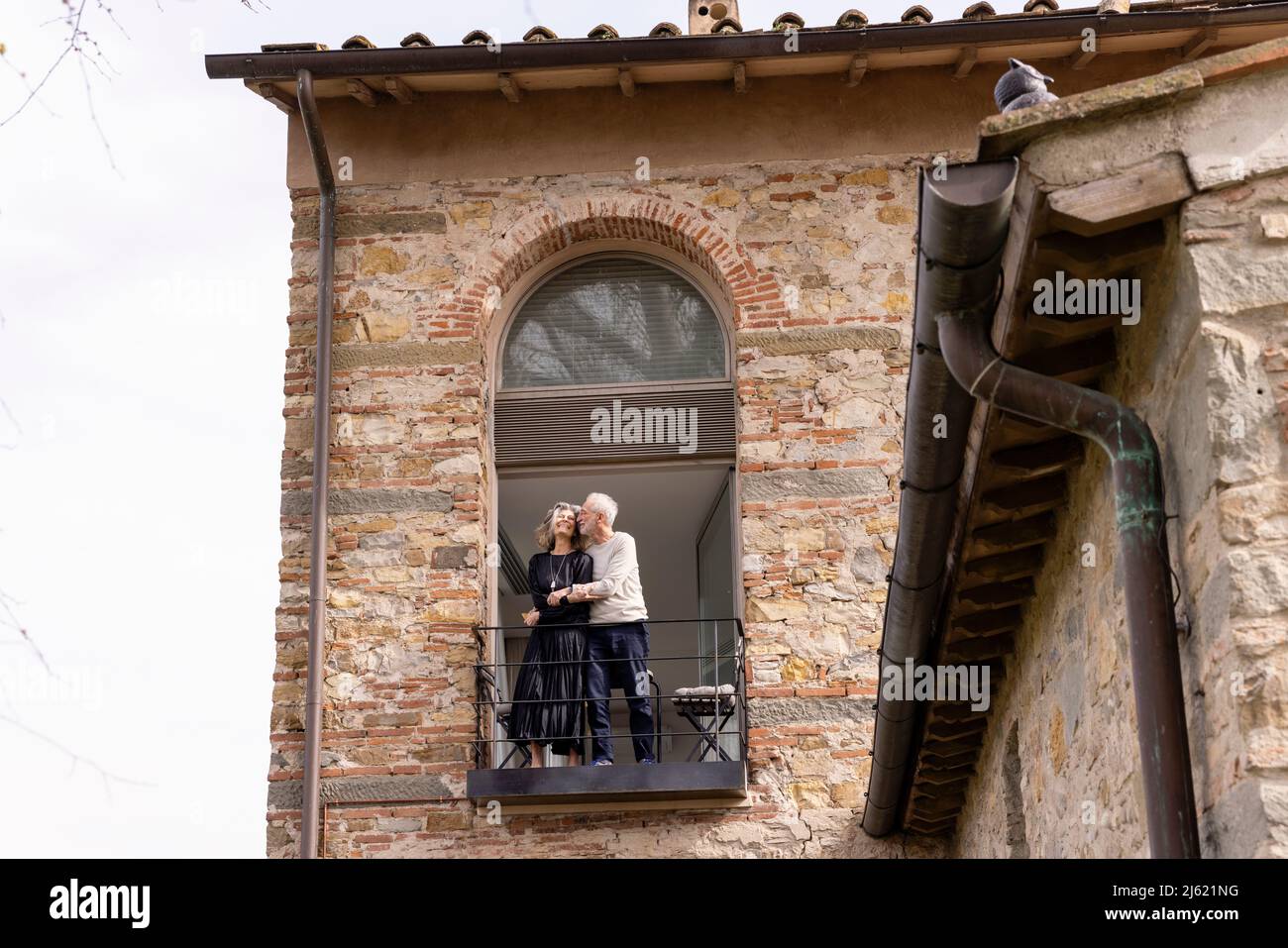 Woman balcony falling hi-res stock photography and images - Alamy