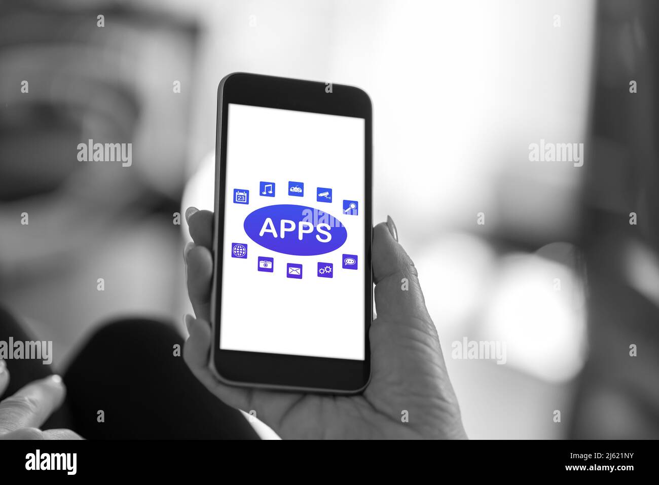 Smartphone screen displaying an apps concept Stock Photo - Alamy