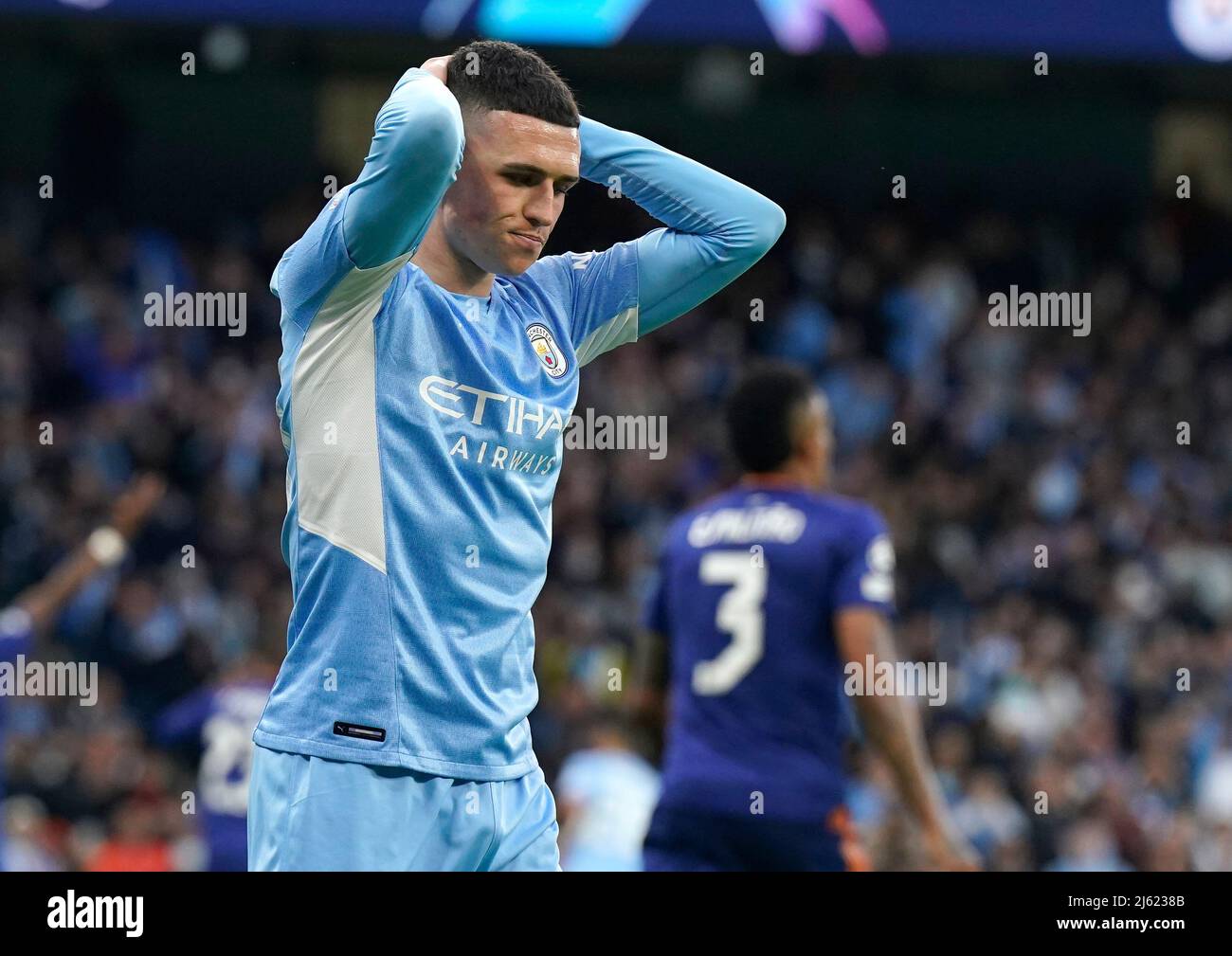 Manchester, England, 26th April 2022. Phil Foden of Manchester City ...