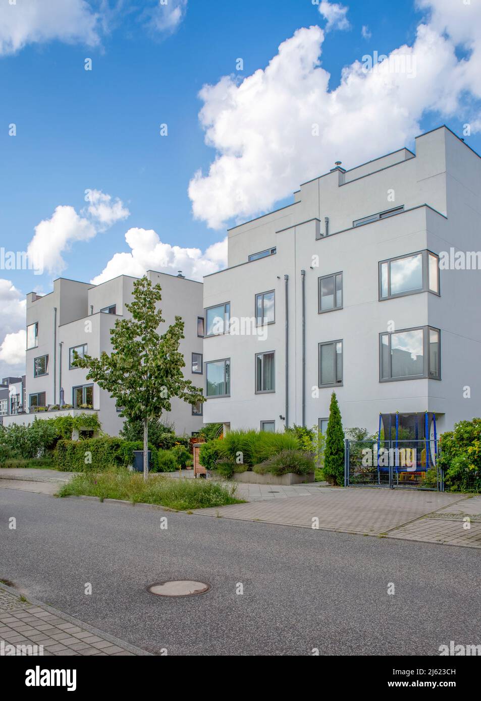Germany, Berlin, Modern suburban houses in new development area Stock ...