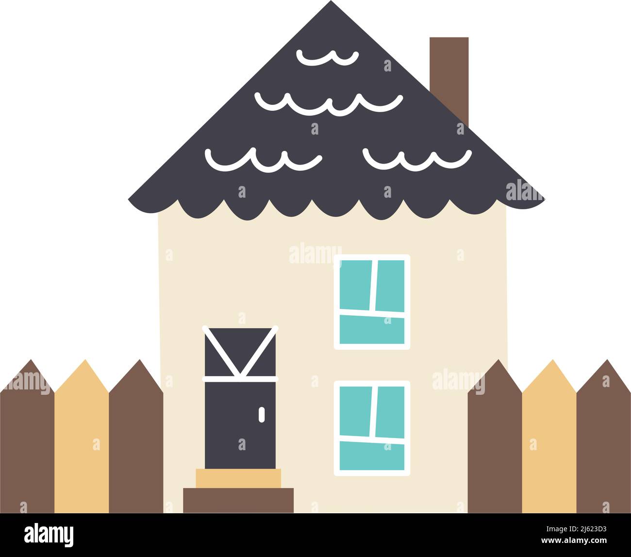 Rustic wooden facade Stock Vector Images - Alamy