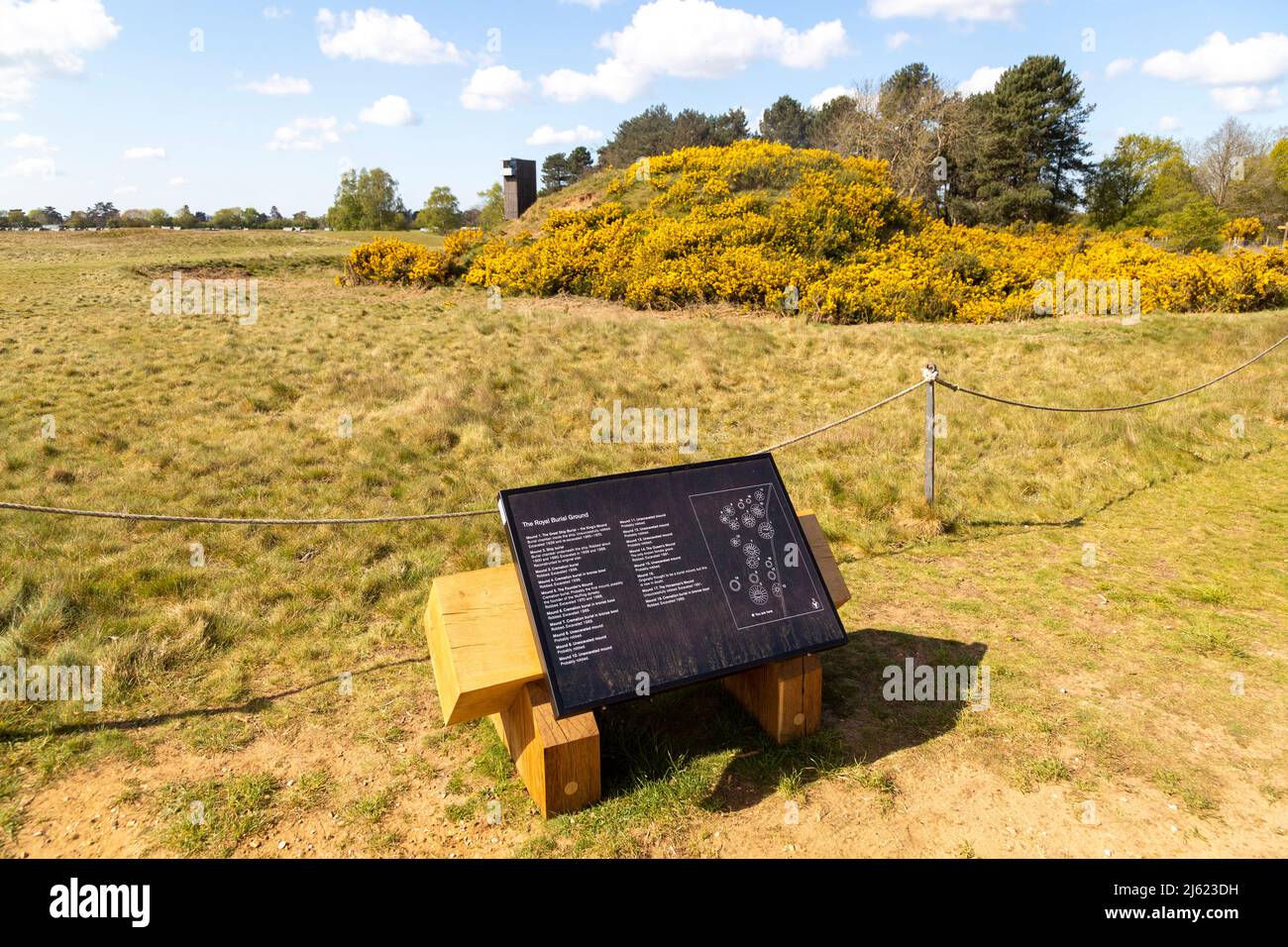 Anglo-Saxon royal burial ground, Sutton Hoo, Suffolk, England, UK ...
