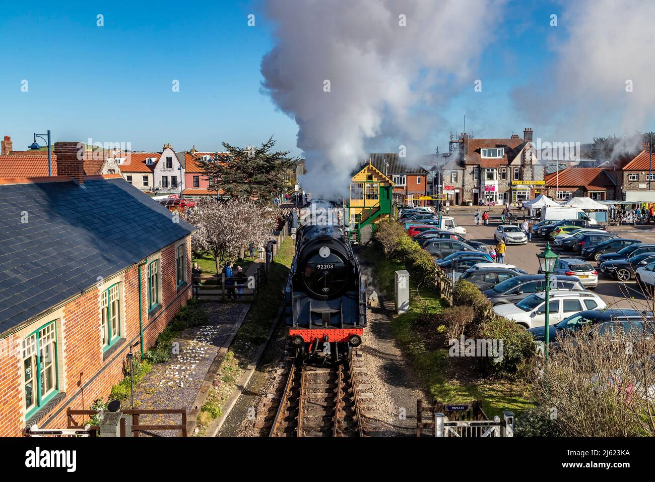 A hight viewpoint looking down at ‘Black Prince’ BR-9F-92203 at ...