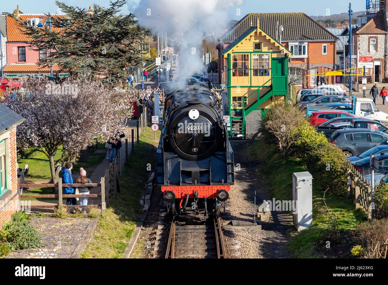 A hight viewpoint looking down at ‘Black Prince’ BR-9F-92203 at ...