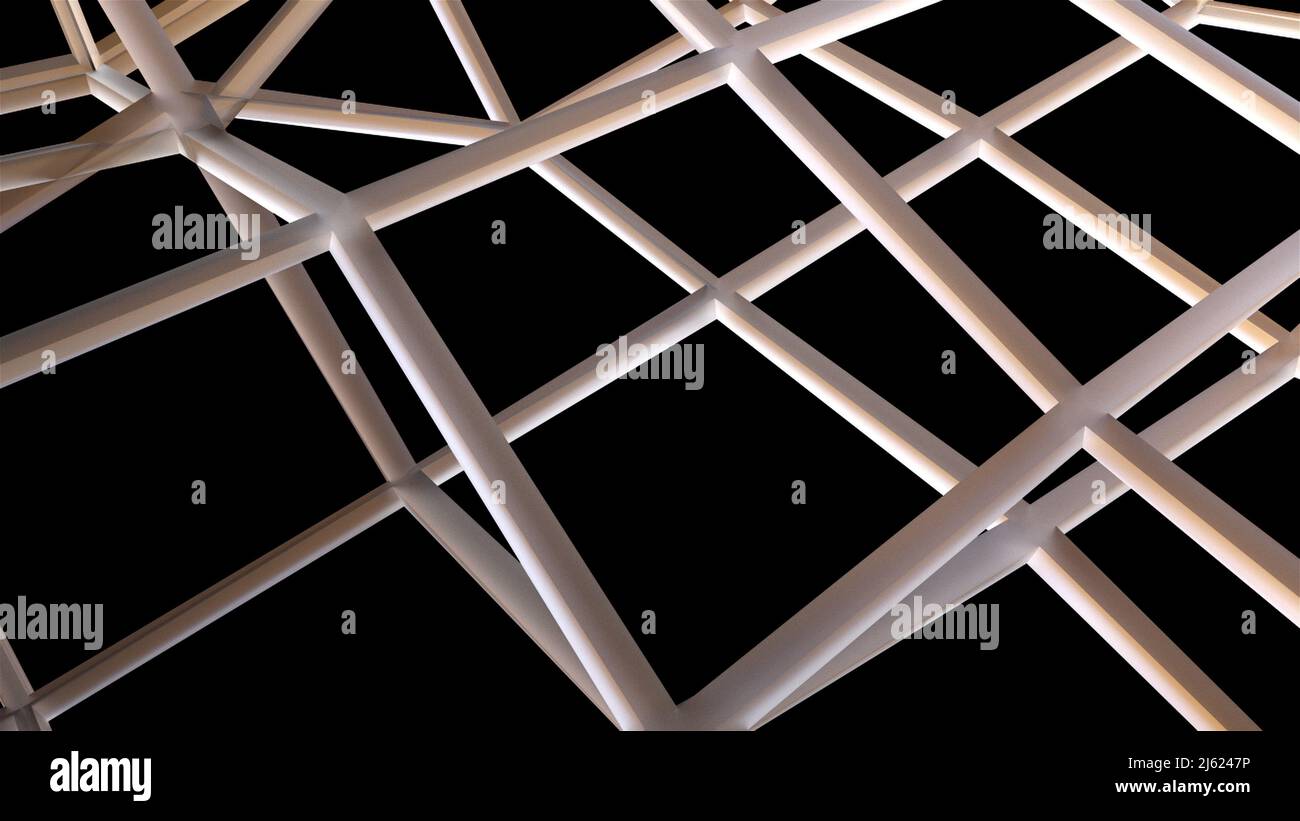 3d grid. Computer generated 3d render Stock Photo - Alamy