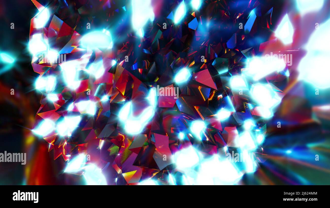 Random diamonds. Computer generated 3d render Stock Photo - Alamy