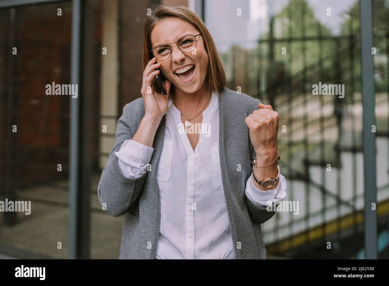 Teacher excited hi-res stock photography and images - Alamy