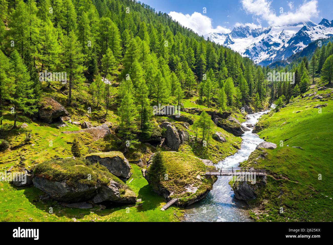 Drone view passeier valley summer hi-res stock photography and images ...
