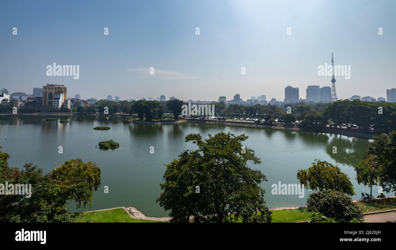 Ba Mau Lake in Hanoi, Vietnam. Early Morning Stock Photo - Alamy