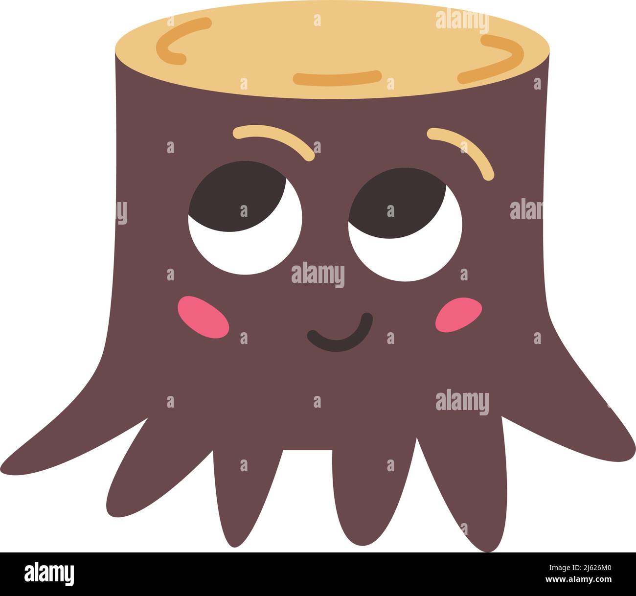 Roots stump Stock Vector Images - Alamy