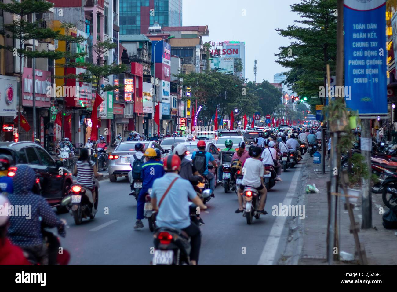 Evening street in vietnam hi-res stock photography and images - Alamy