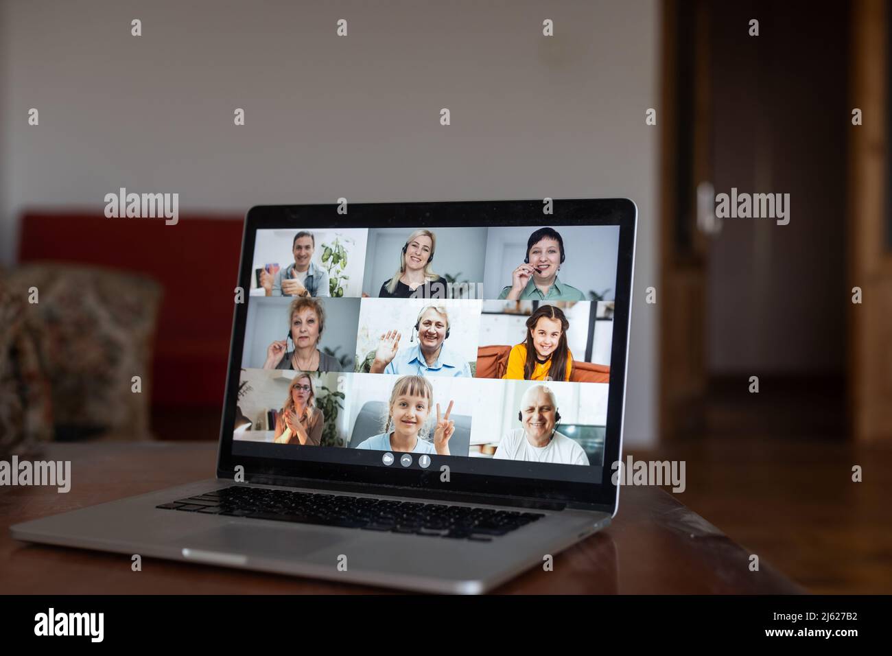 Online Video Conference Webinar Call. Business Meeting Stock Photo - Alamy