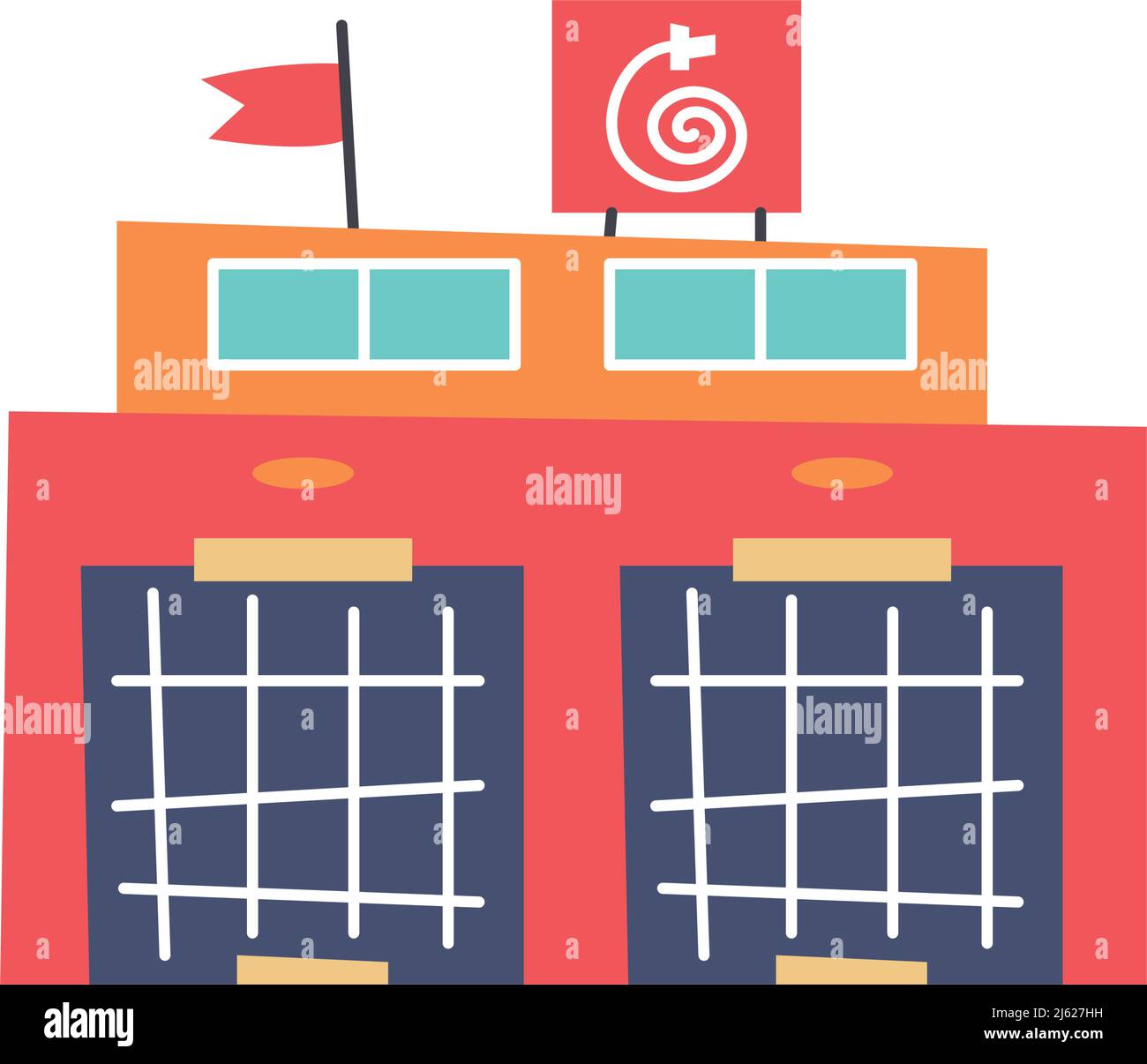 Firehouse fire station Cut Out Stock Images & Pictures - Alamy