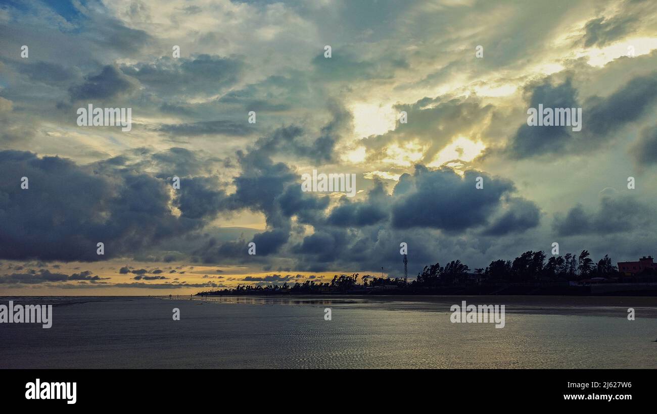 isolated beach photos taken at mandarmani a small beach tourism spot in ...