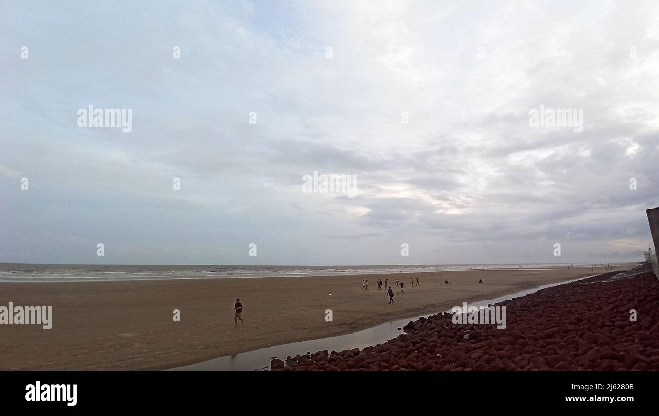 isolated beach photos taken at mandarmani a small beach tourism spot in ...