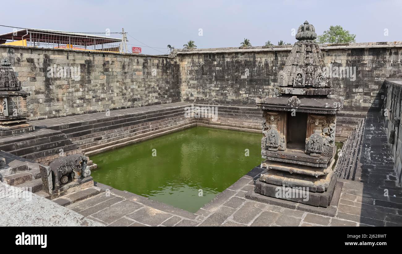 The View of Belur Temple Kalyani, Belur, Karnataka, India Stock Photo ...