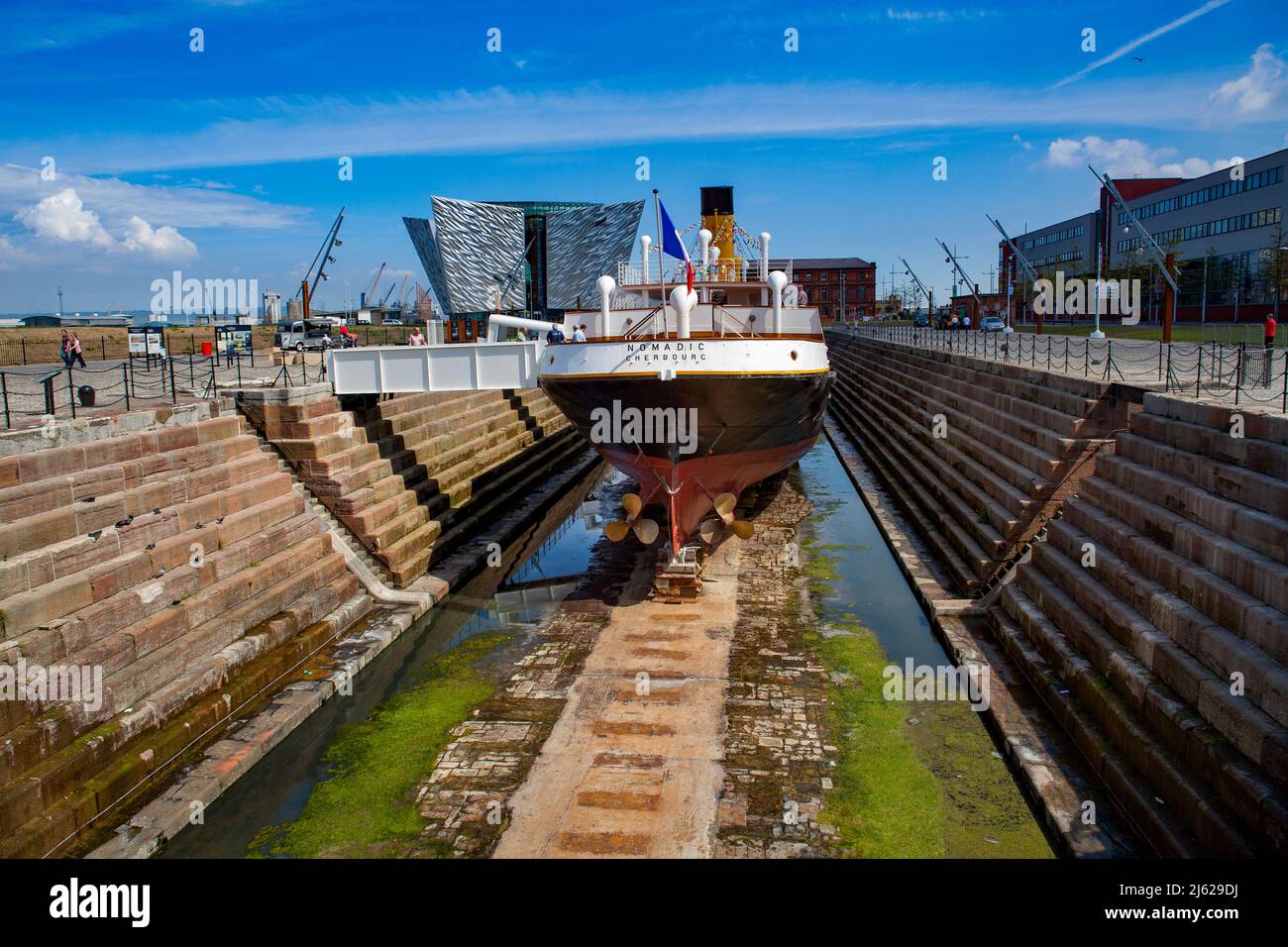 The SS Nomadic at Hamilton Dock in Titanic Quarter, Belfast, Northern ...