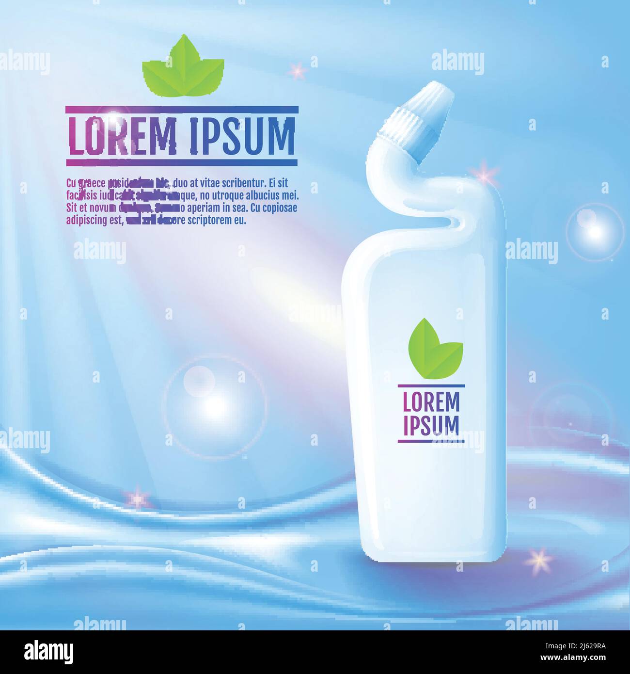 Toilet cleaner banner liquid Stock Vector Images - Alamy