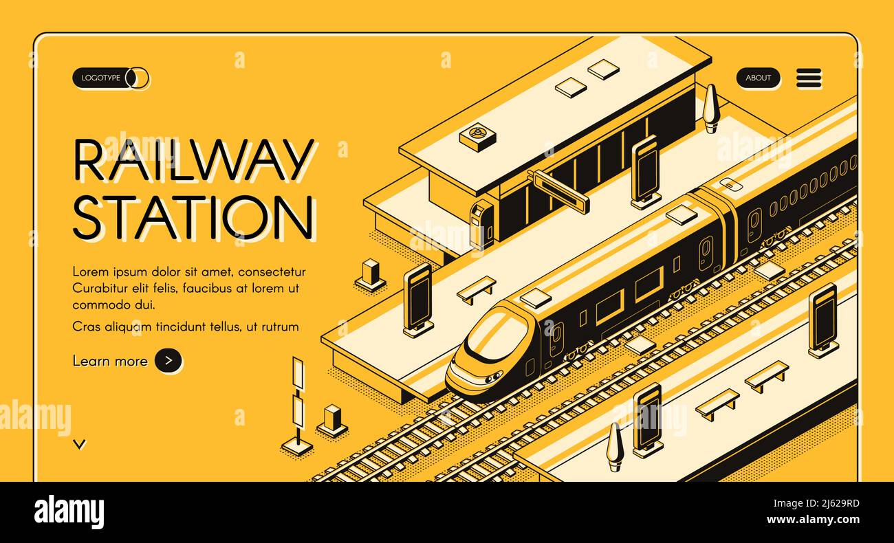Fast stopping train Stock Vector Images - Alamy