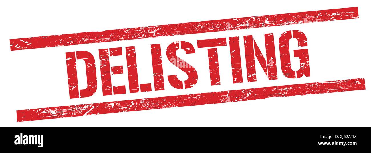 Delisting stamp hi-res stock photography and images - Alamy