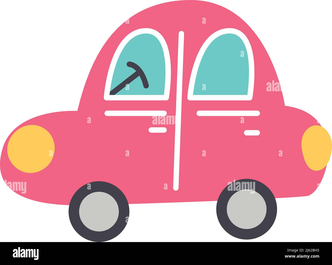 Pink steering wheel Stock Vector Images - Alamy