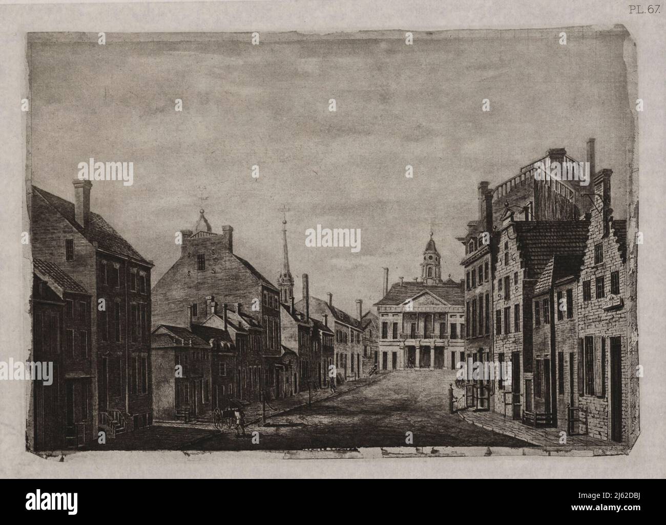 A View of the FEDERAL HALL OF THE City of New York [Broad Street and ...