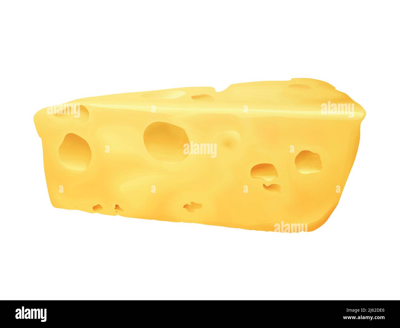 Cheese 3D vector illustration. Emmental or Cheddar and Edam cheese ...