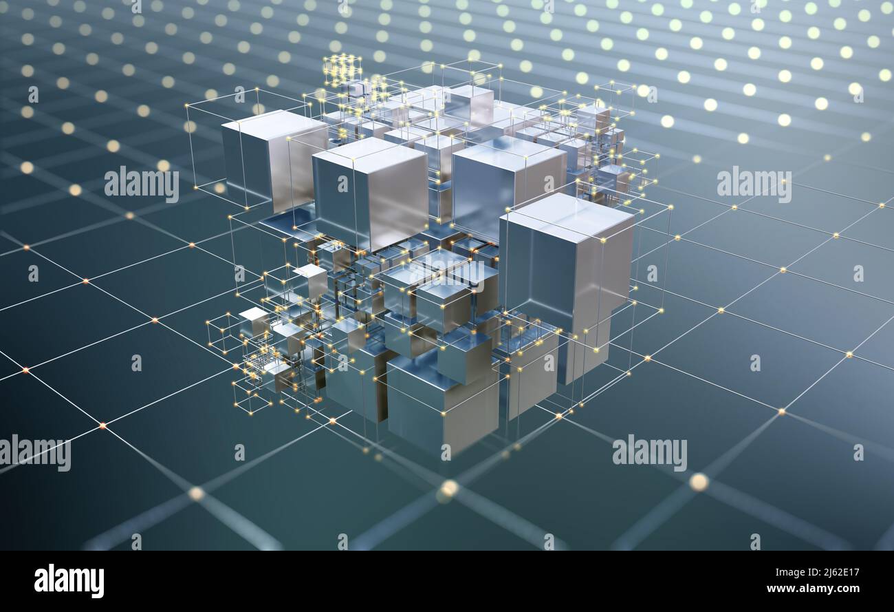 Blockchain, big data, data processing, cloud database. Virtuality and ...