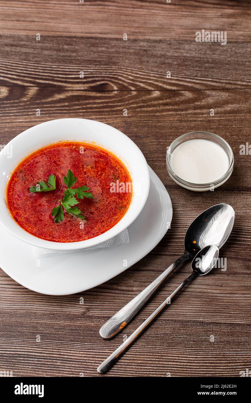 Borsch or borshch or borsht or bortsch hi-res stock photography and ...