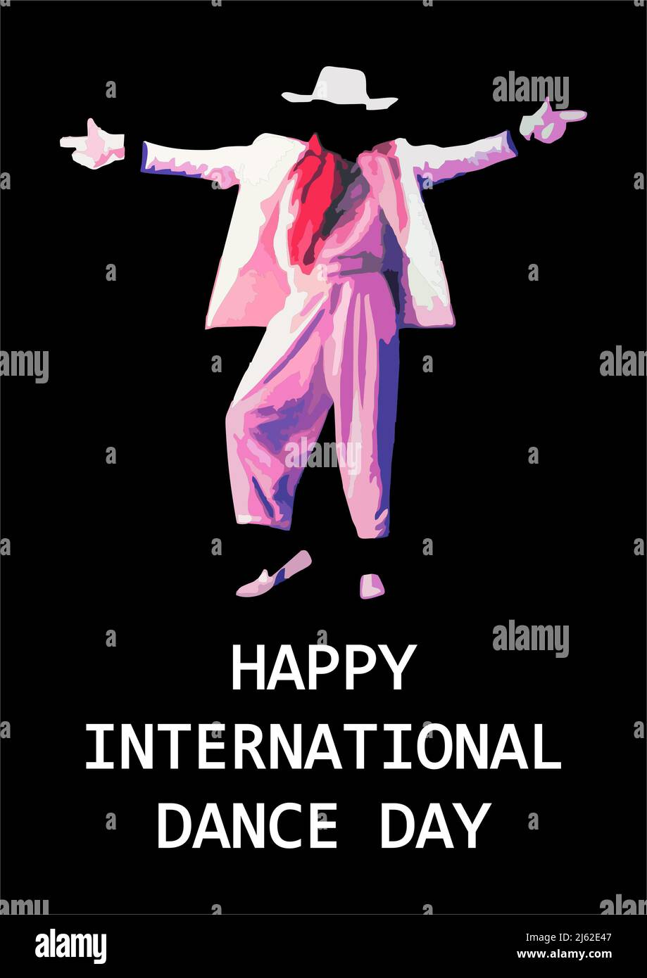 Illustration for International Dance Day featuring a dancer in a white ...
