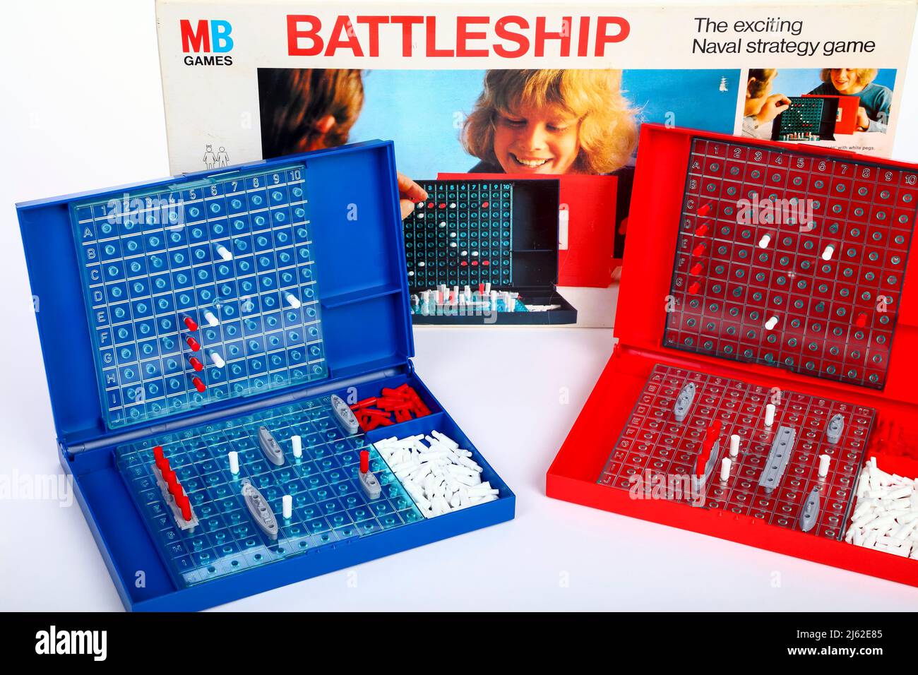 Mb Games Battleship tactical naval war strategy game for two players ...