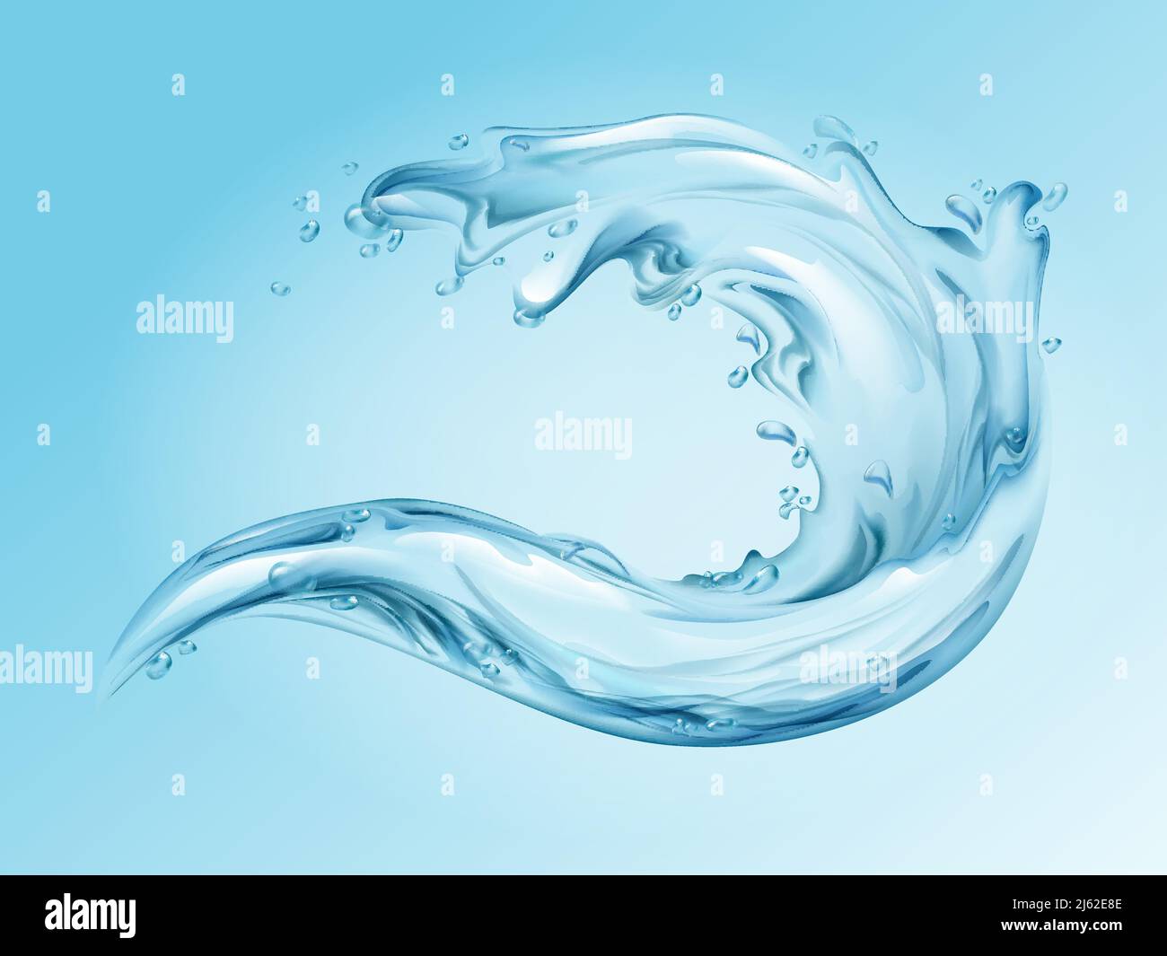 Water Splash Vector Illustration