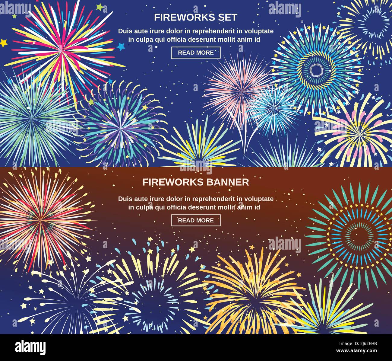 Exploding fireworks aerial Stock Vector Images - Alamy