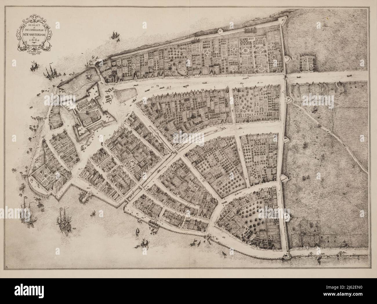 1600s map hudson river hi-res stock photography and images - Alamy