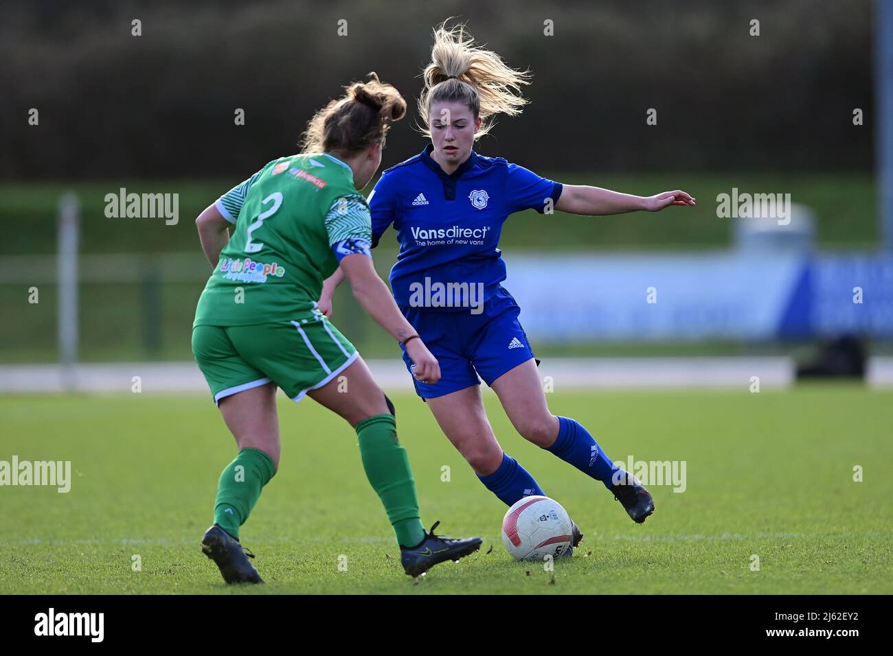 CARDIFF, WALES - 30 JANUARY 2022: Amy Williams of Cardiff City Women ...