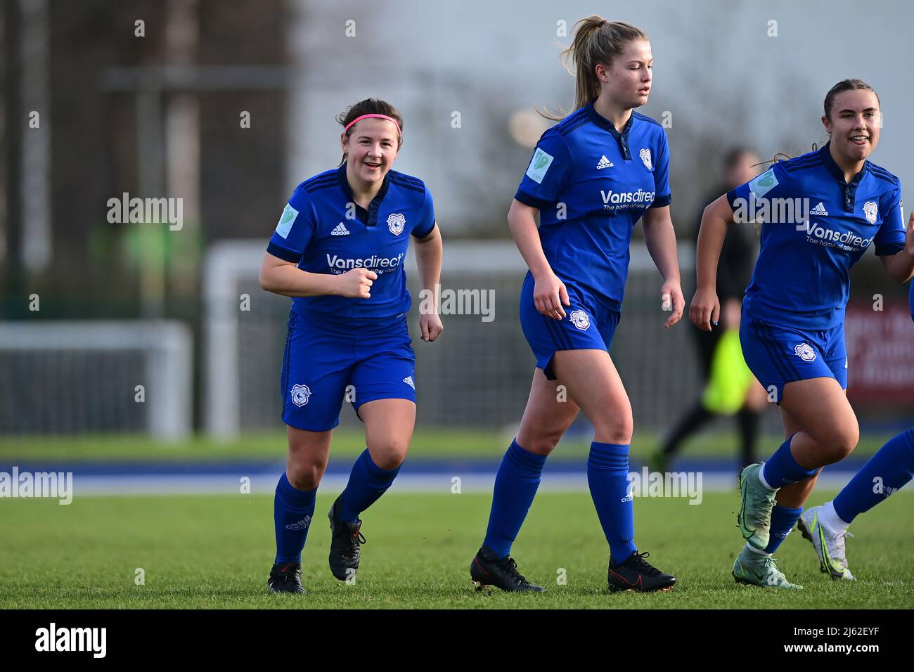 CARDIFF, WALES - 30 JANUARY 2022: Megan Saunders of Cardiff City Women ...