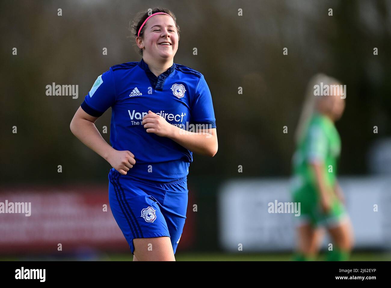 CARDIFF, WALES - 30 JANUARY 2022: Megan Saunders of Cardiff City Women ...