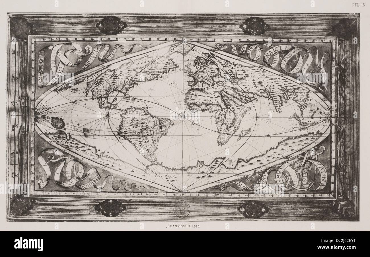 Early map of the world 1500s hi-res stock photography and images - Alamy