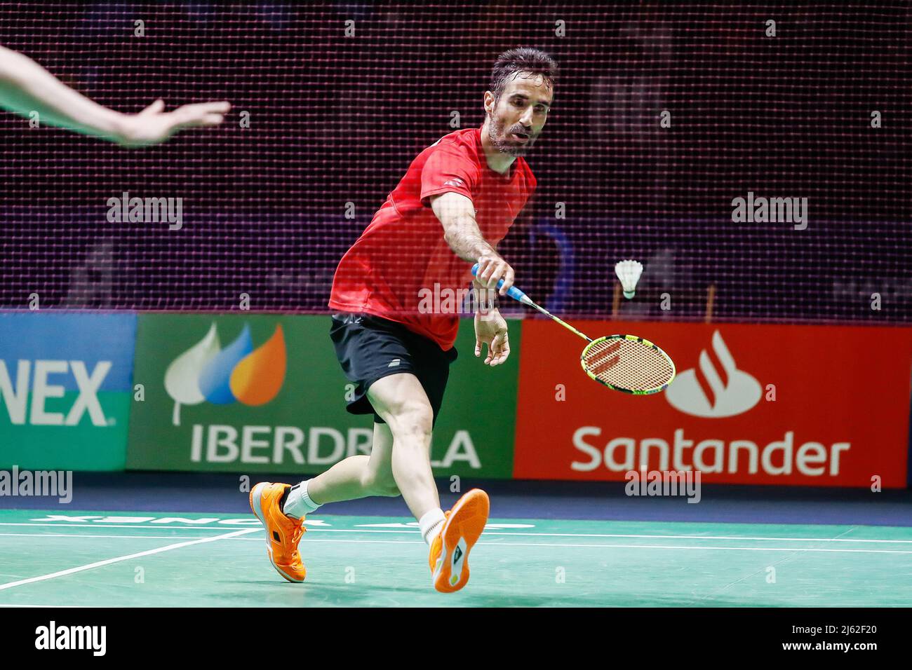 Pablo Abian from Spain, Round of 32 during the European Badminton ...