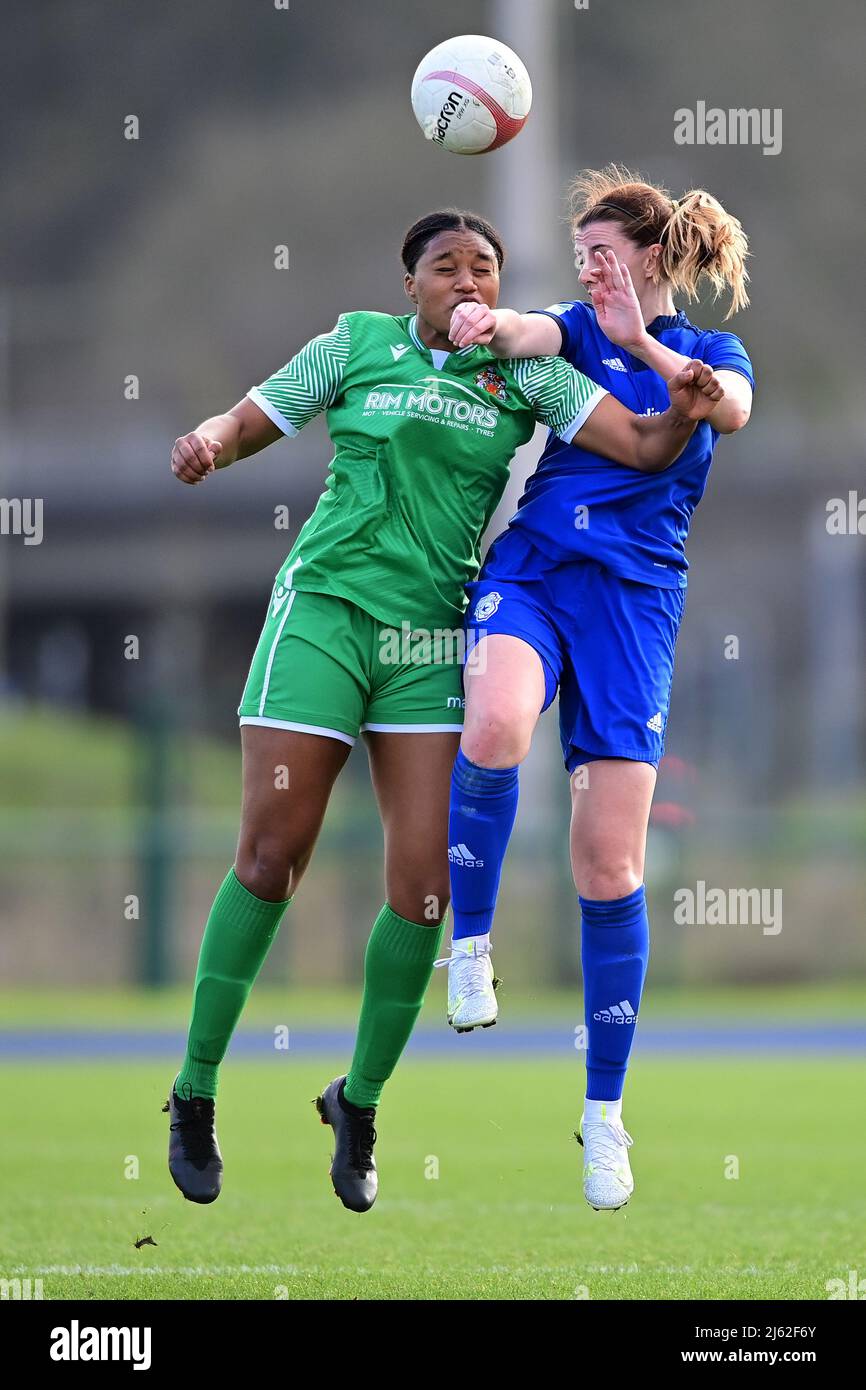 CARDIFF, WALES - 30 JANUARY 2022: Zoe Atkins of Cardiff City Women ...