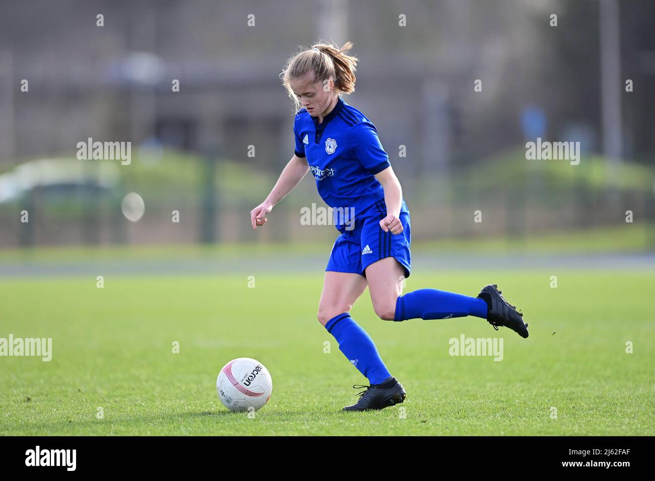 CARDIFF, WALES - 30 JANUARY 2022: Emma Bayliss of Cardiff City Women ...