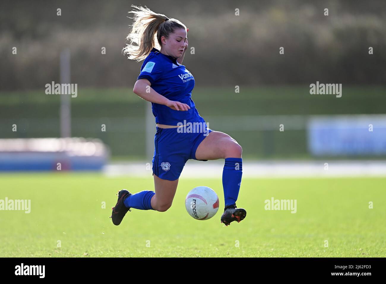 CARDIFF, WALES - 30 JANUARY 2022: Amy Williams of Cardiff City Women ...