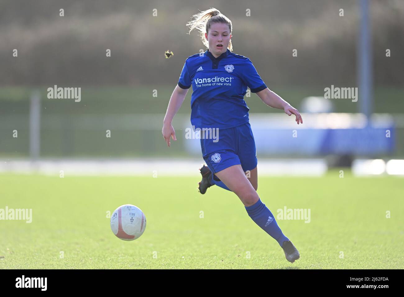 CARDIFF, WALES - 30 JANUARY 2022: Amy Williams of Cardiff City Women ...