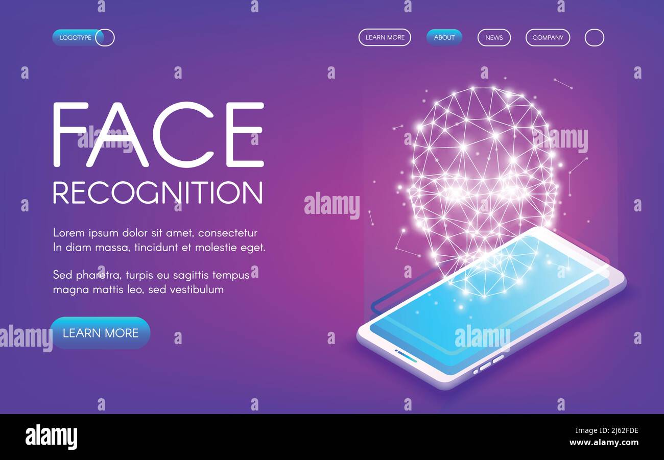 Biometrics and face and authentication Stock Vector Images - Alamy
