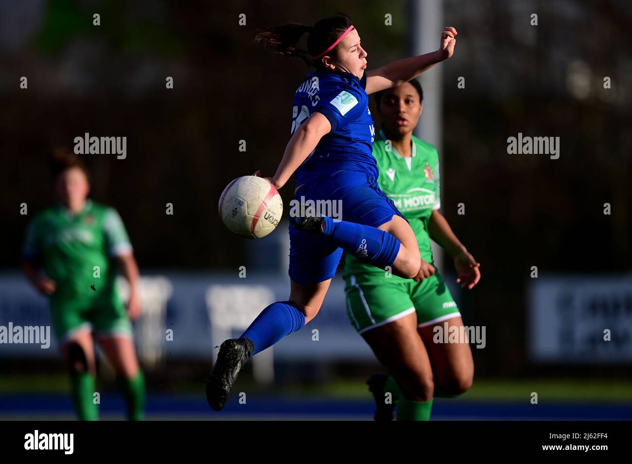 CARDIFF, WALES - 30 JANUARY 2022: Megan Saunders of Cardiff City Women ...